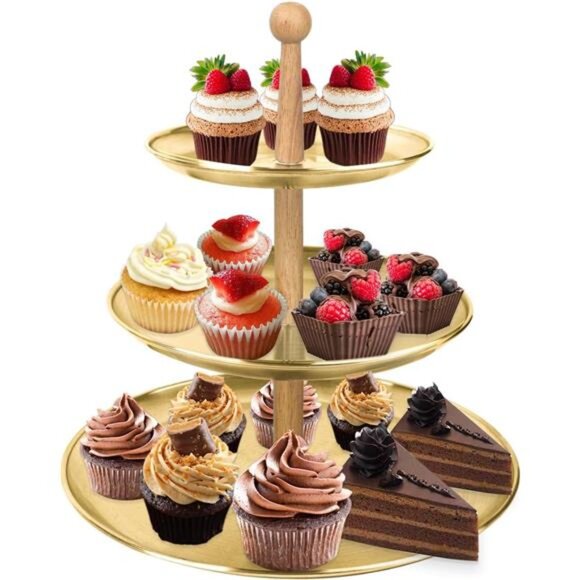 Kitchen | 3 Tier Cupcake Stand Stainless Steel Display Rack With ...